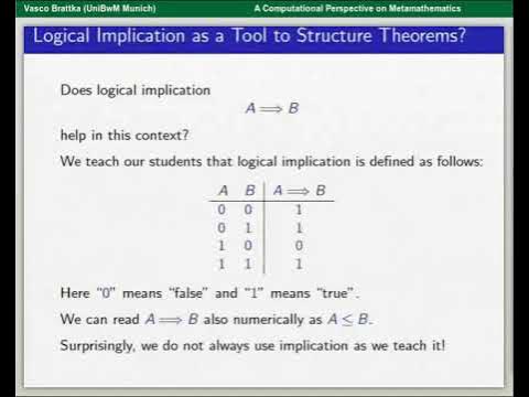 The Phenomenology of Mathematical Implication | Vasco Brattka - YouTube