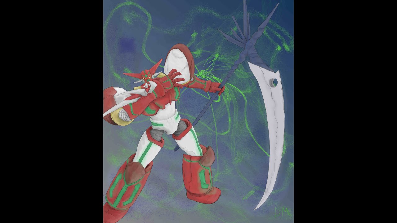 Shin Getter 1 Time-Lapse Digital Art Drawing - YouTube