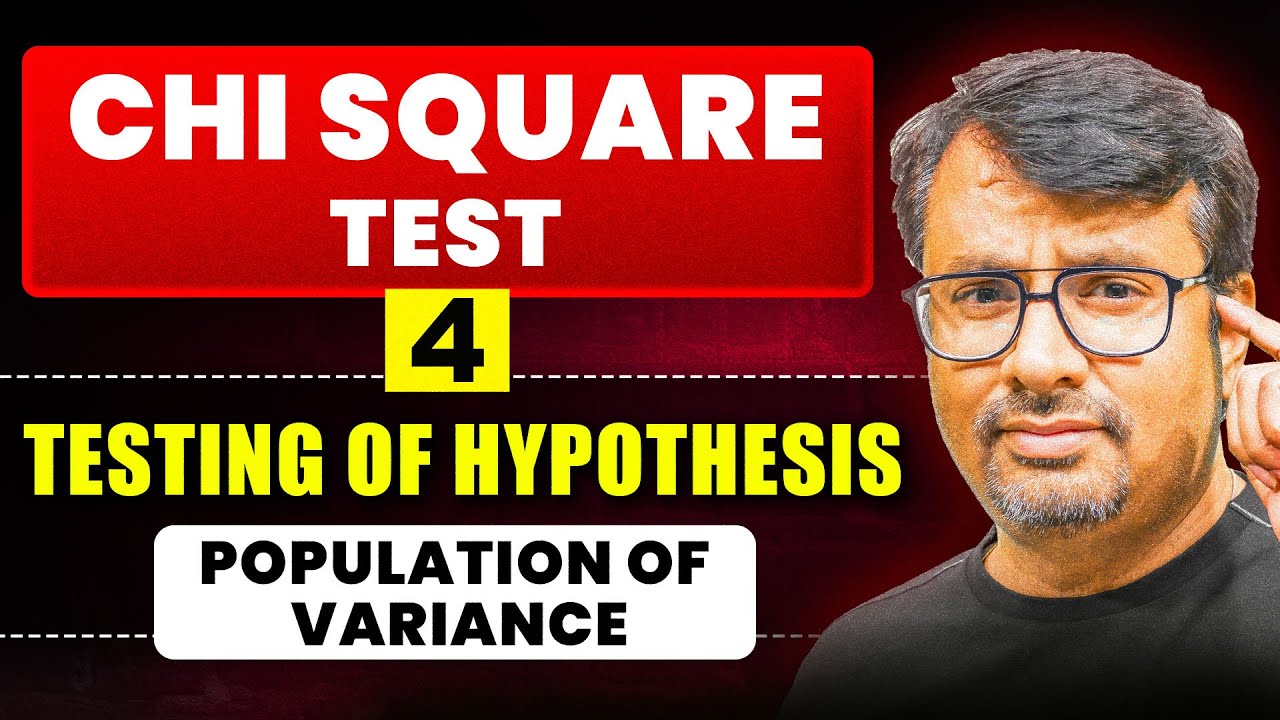 CHI -Square Test of Testing of Hypothesis | Population of Variance By ...
