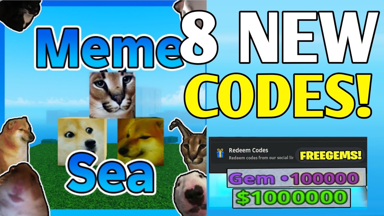 UPDATE⚡MEME SEA CODES IN AUGUST 2024 | ROBLOX CODES AUGUST 2024 - YouTube