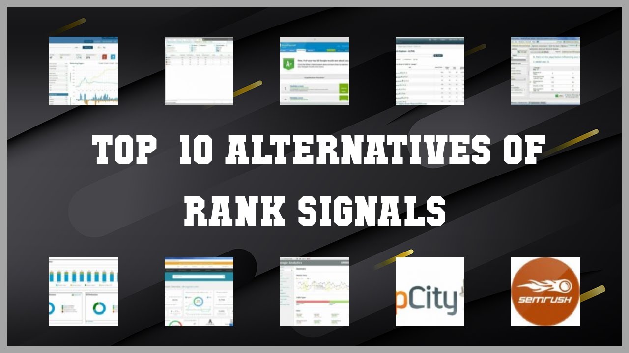 Rank Signals | Best 29 Alternatives of Rank Signals - YouTube