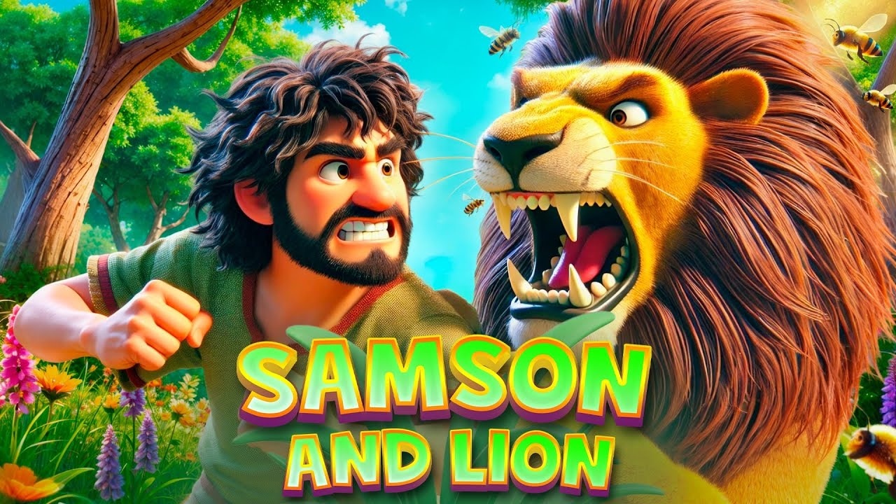 Samson Beat the Lion | Bible Stories | Animation - YouTube