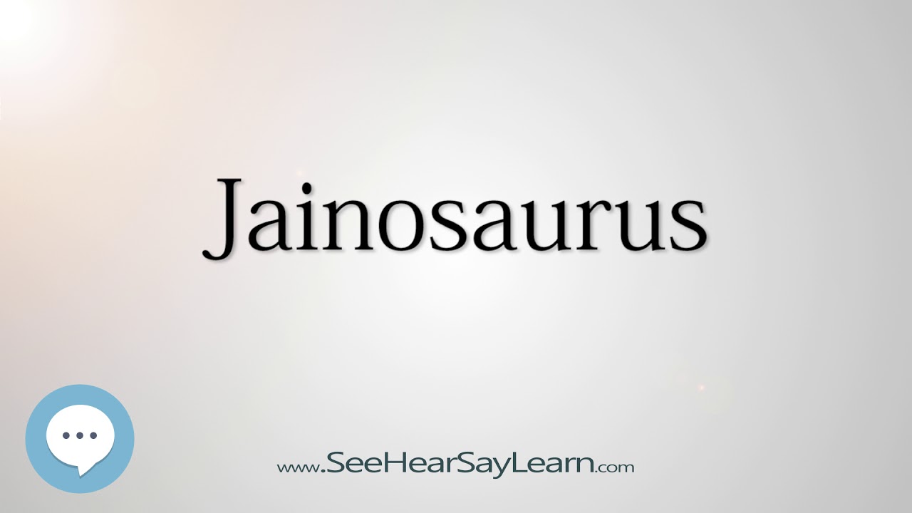 Jainosaurus - Dinosaur Names 🔊☄ - YouTube