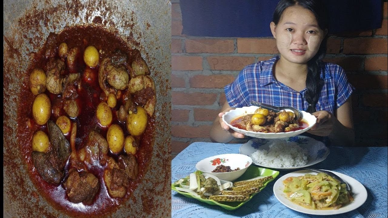 CHICKEN INTESTINES | FISH SAUCE | FRESH VEGETABLE - YouTube