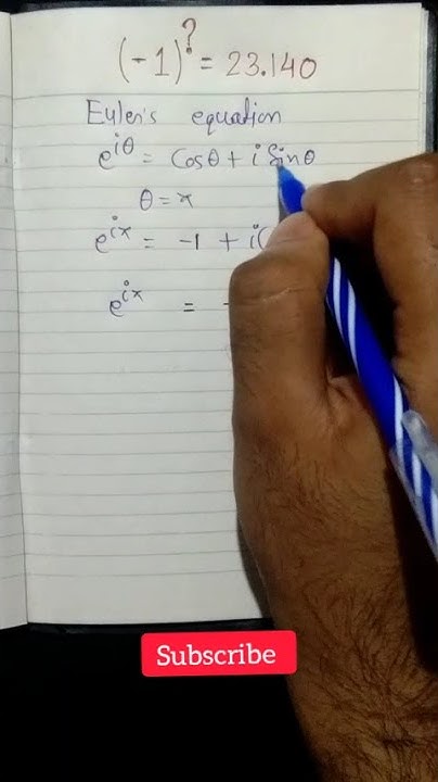 interesting use of Euler's equation #shorts - YouTube