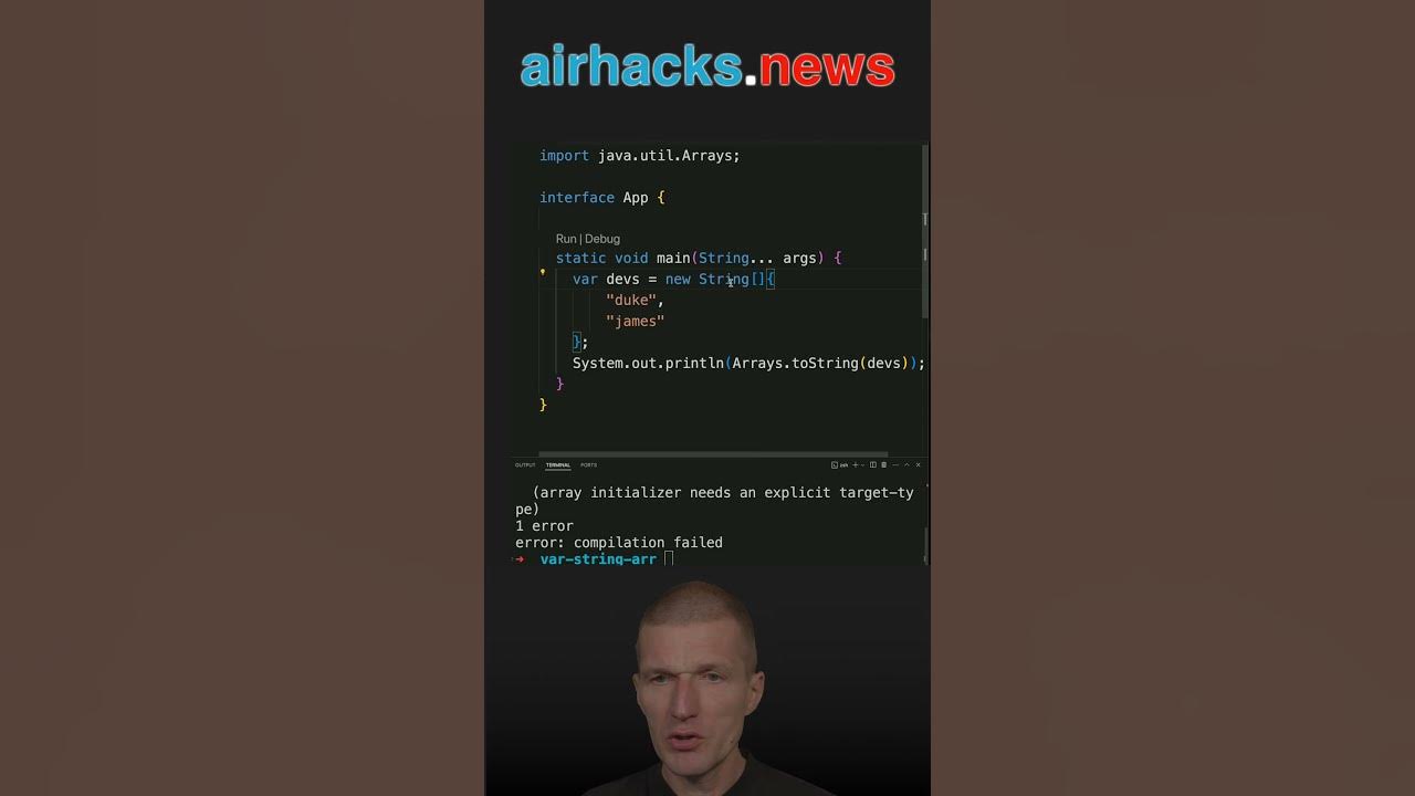 Sometimes The "var" is Uglier #java #shorts #coding #airhacks - YouTube