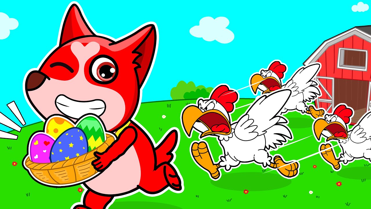 Cogi Plays Fun Farm with Colorful Eggs - Wolfoo Kids Stories | Cocorgi ...