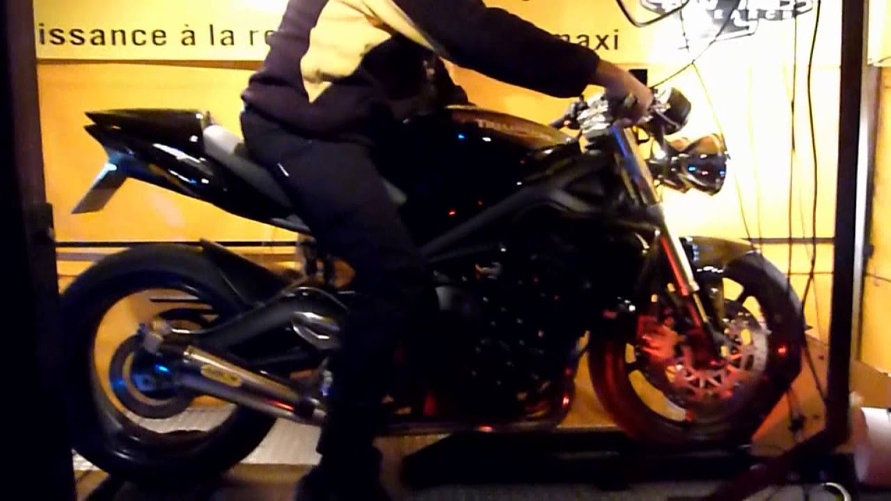 triumph 675 street triple dynojet arrow low boy - YouTube