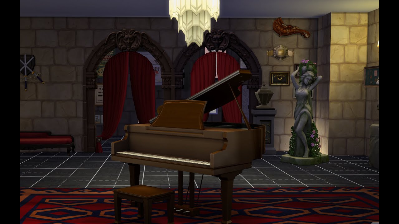 V's Shadow Gallery Hideout | V for Vendetta No CC Sims 4 Speed Build ...