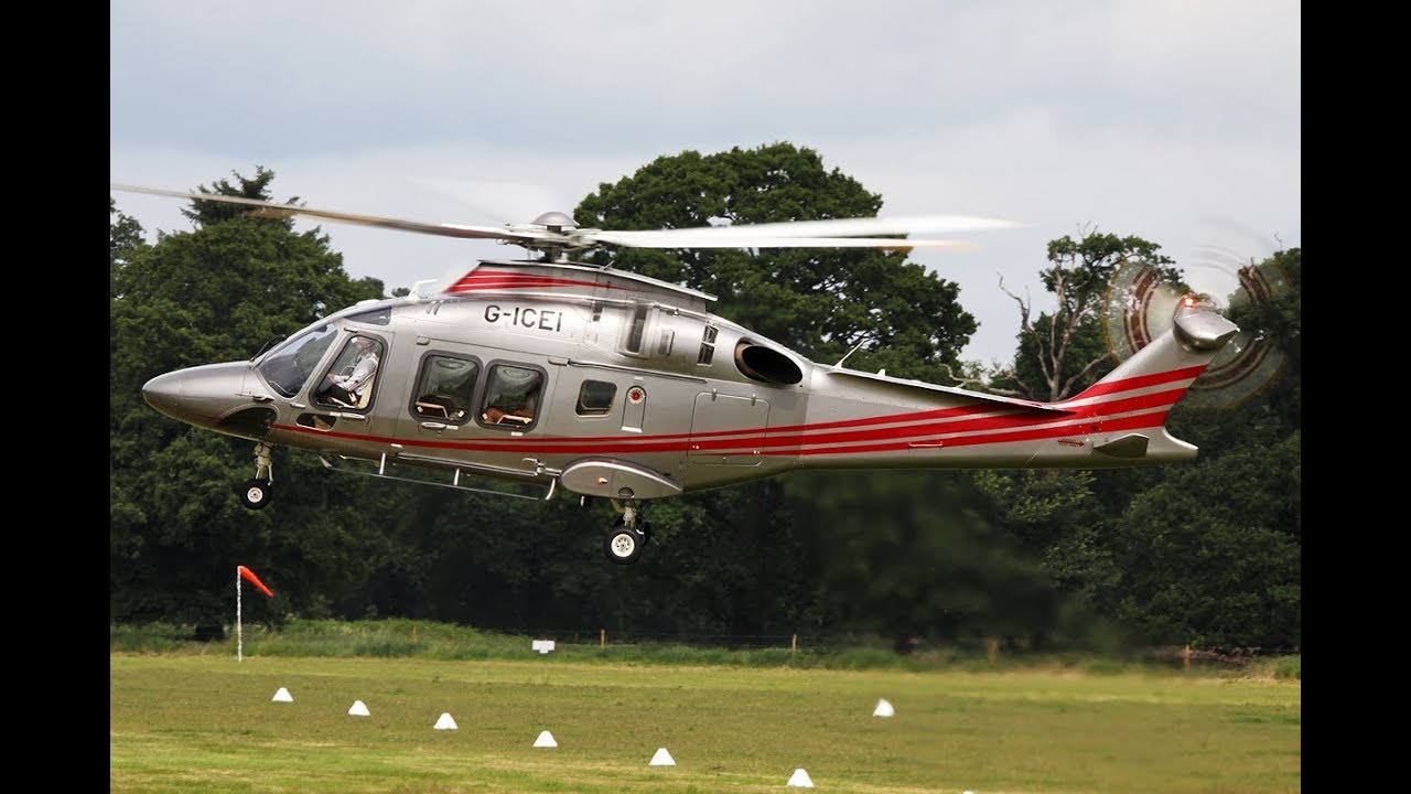 VIP helicopter Agusta AW169 landing at Royal Ascot heliport _ G-ICEI ...