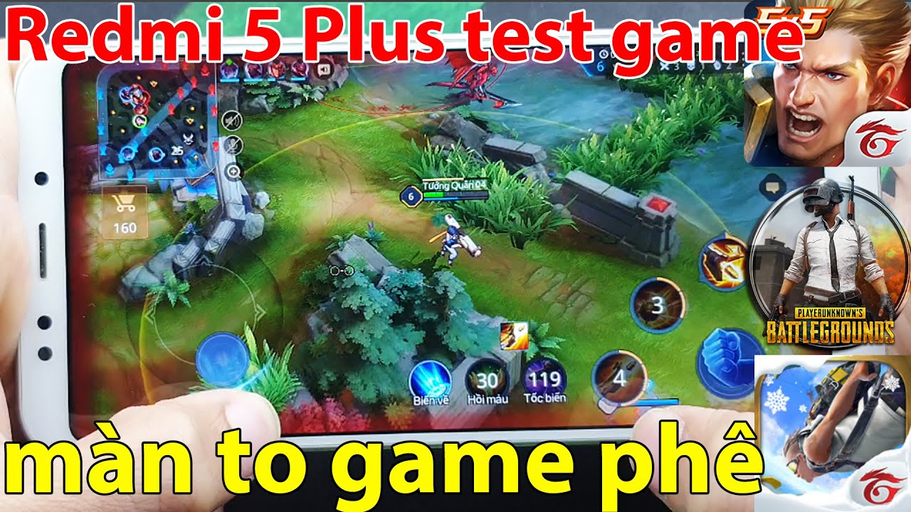 TEST GAME Xiaomi Redmi 5 Plus Chơi Liên Quân PUBG Free Fire | Mua Điện ...