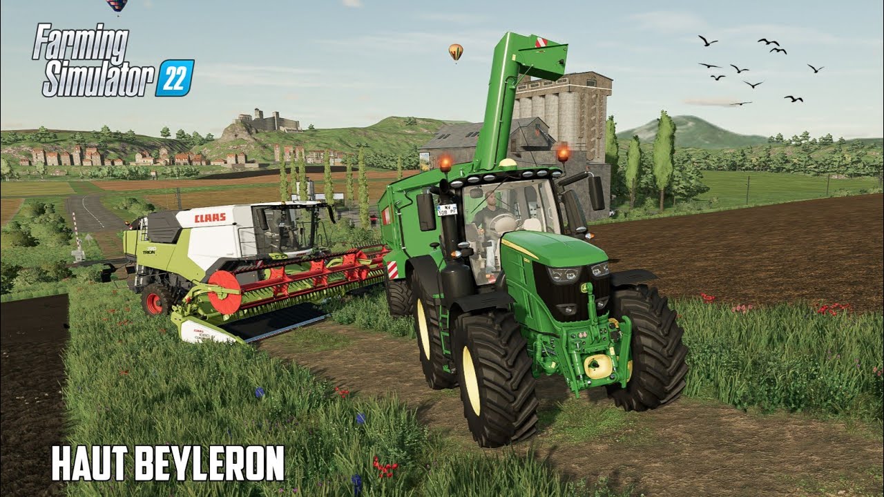 Canola harvesting in Fs22 | Fs22 Gameplay | Haut Beyleron | Timelapse ...