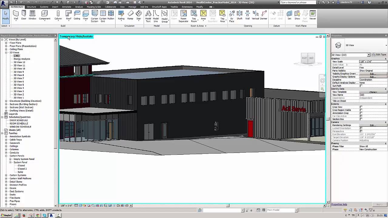 Revit -Nesneleri Geçici Olarak Gizlemek (Temporary hide/isolate) - YouTube