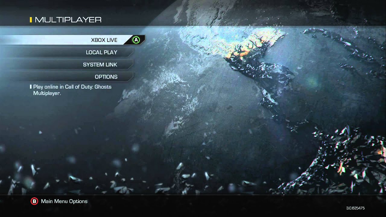 Call Of Duty Ghosts Opening Menu HD - YouTube