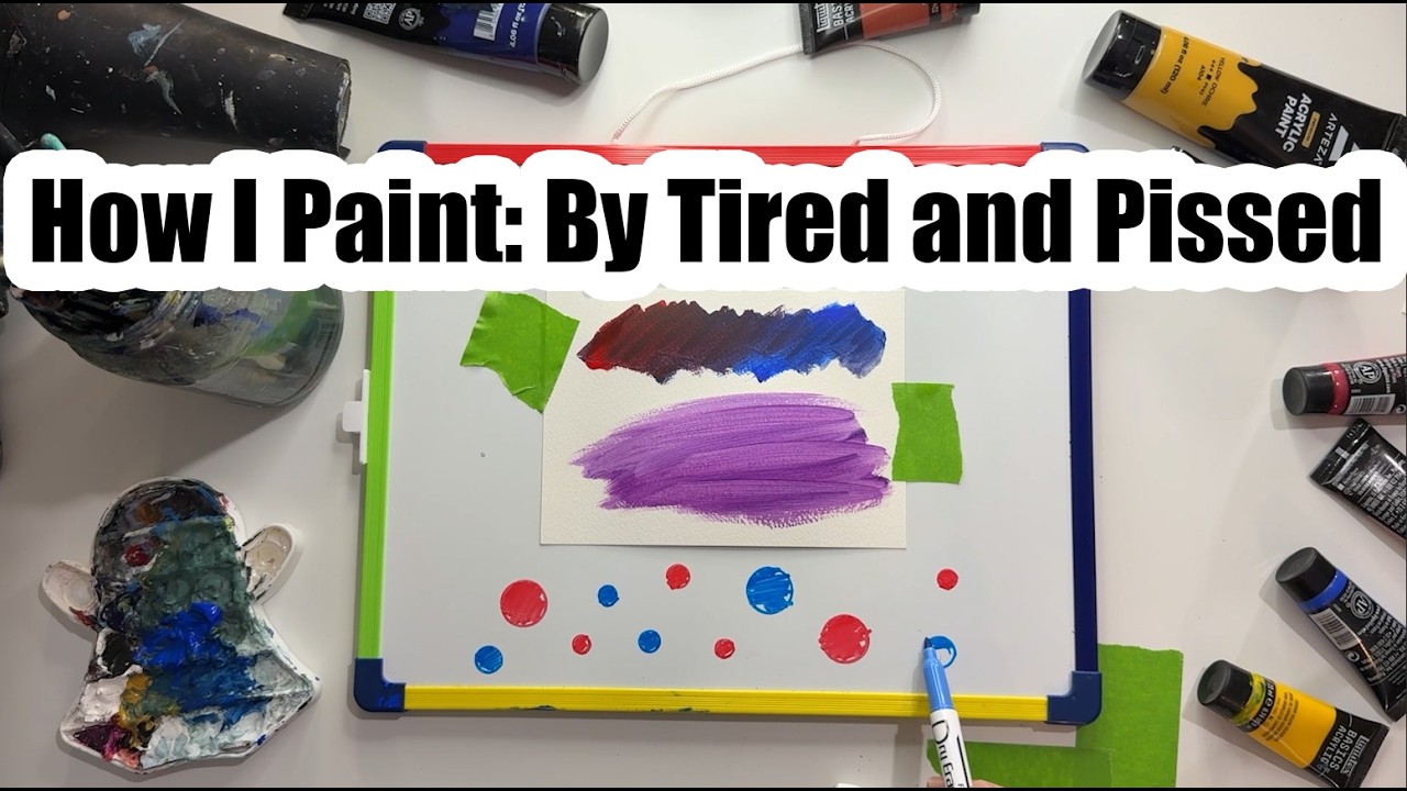 How I paint: Breaking Down Acrylic Paint and How I Use It! - YouTube