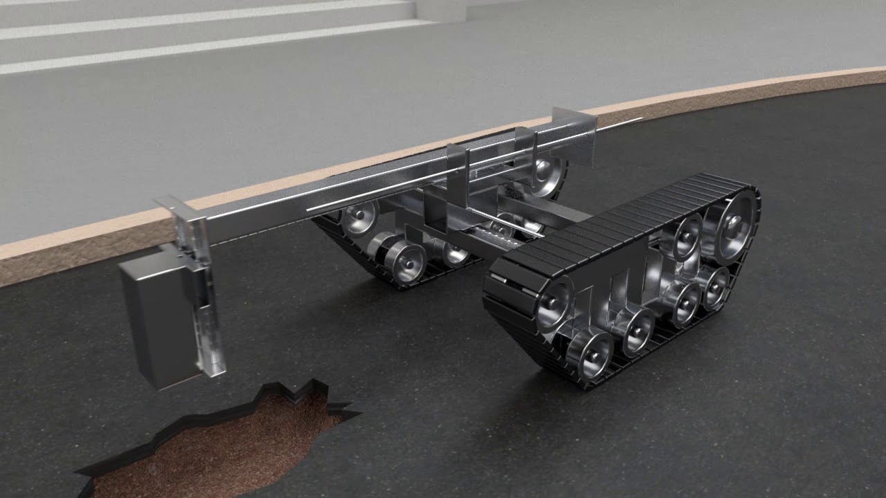 Remote Controlled Drill Robot 3D CG Animation - YouTube