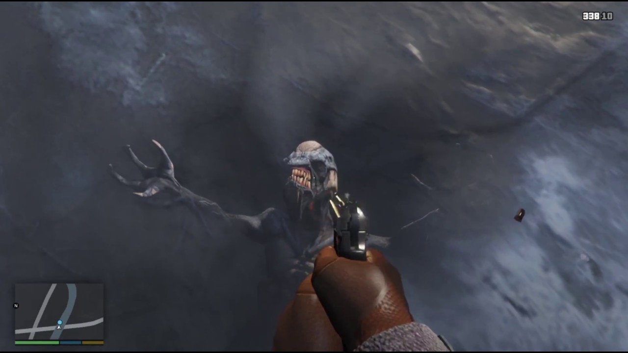 Frozen Alien in GTA 5 | Grand Theft Auto V Easter Egg (Close Up / First ...