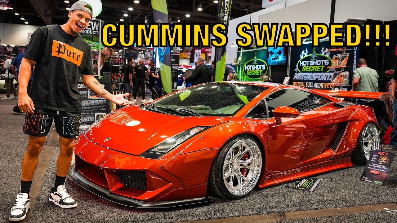 World’s First Cummins Swapped Lamborghini! *1500 HORSEPOWER* - YouTube
