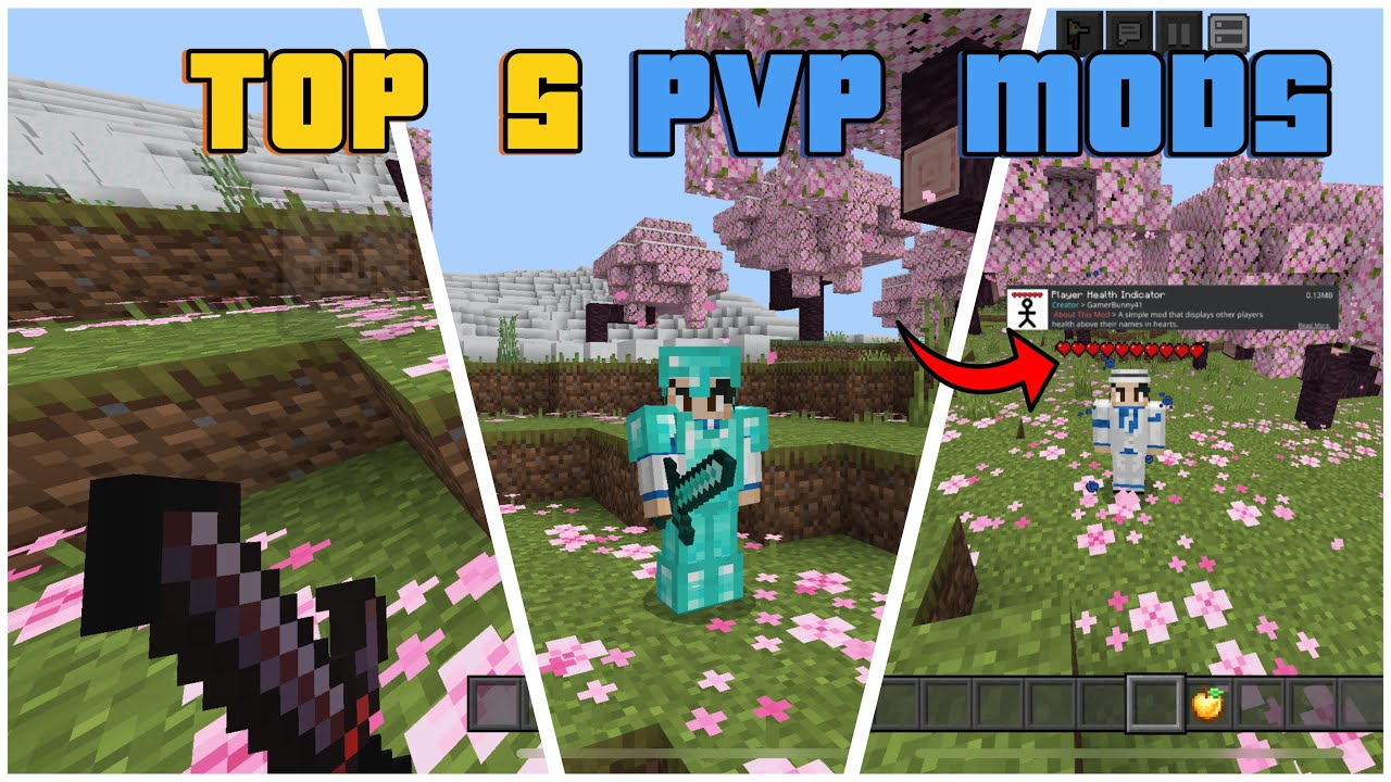 TOP 5 PvP Mods For Minecraft PE || - YouTube