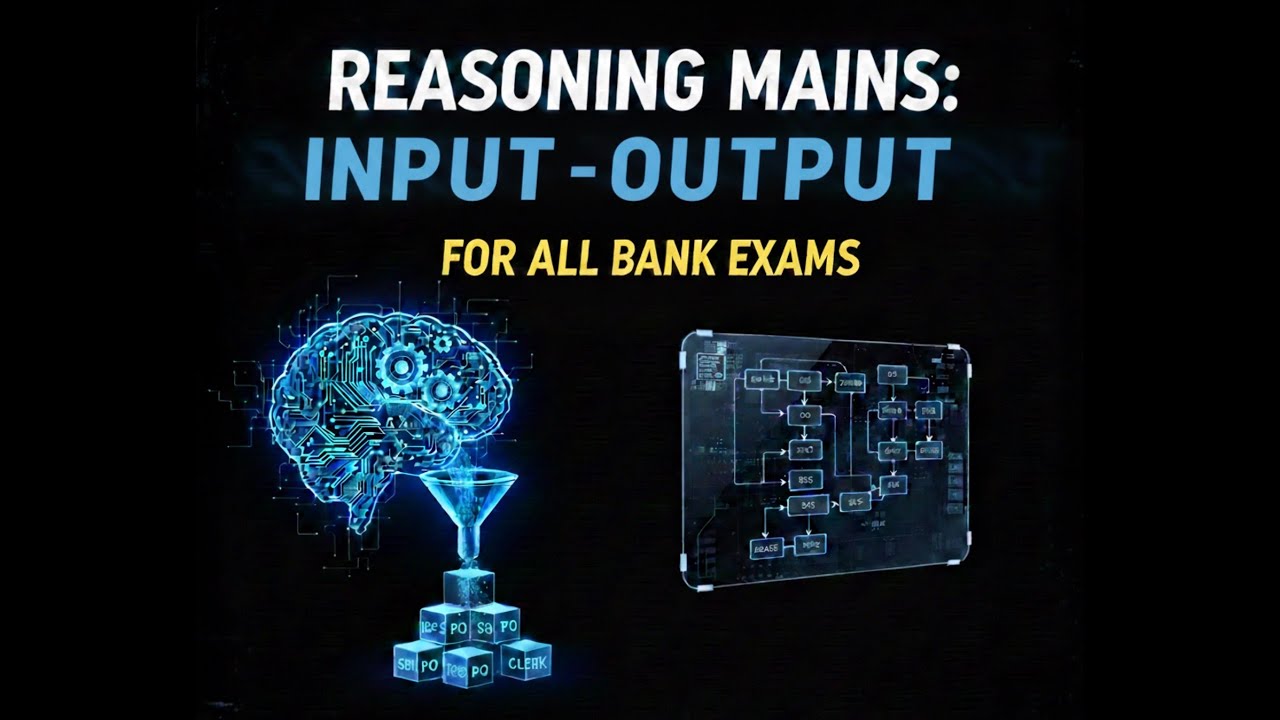 MACHINE INPUT OUTPUT #1 || Reasoning Mains For All Bank Exams || #sbipo ...