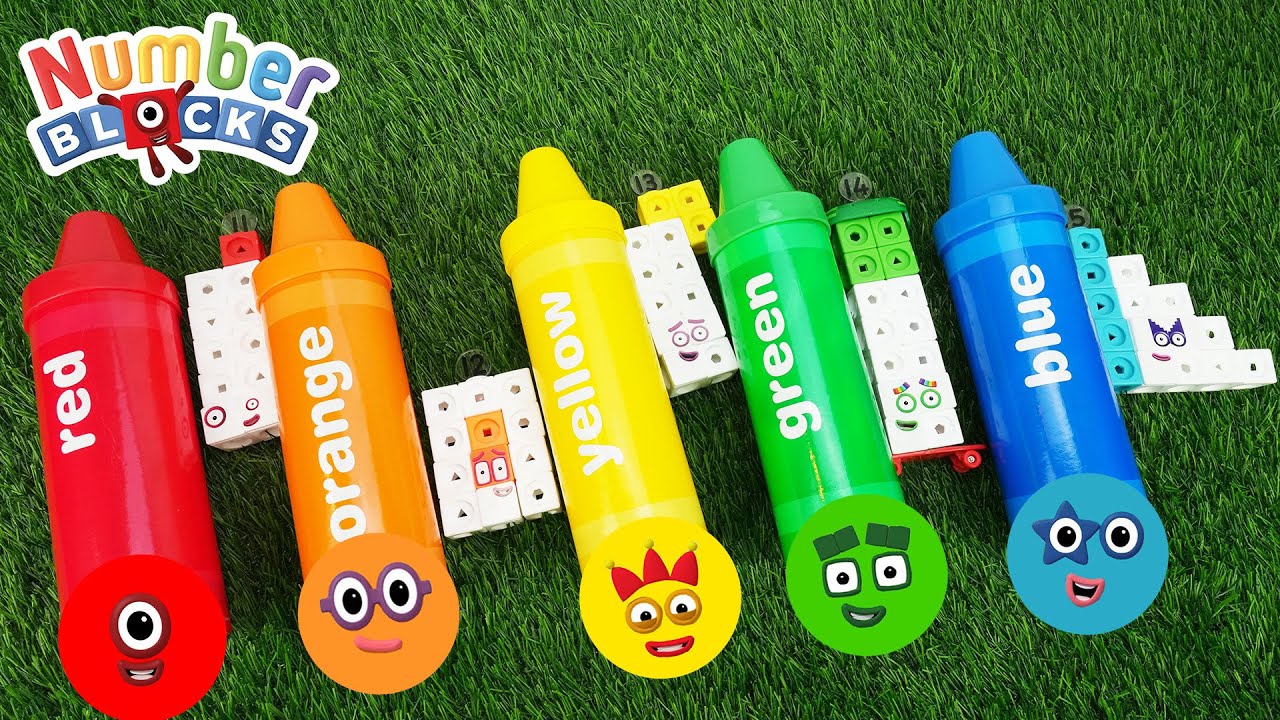 Help Numberblocks Find Missing Color Pieces in Giant Crayons | Fun Toy ...