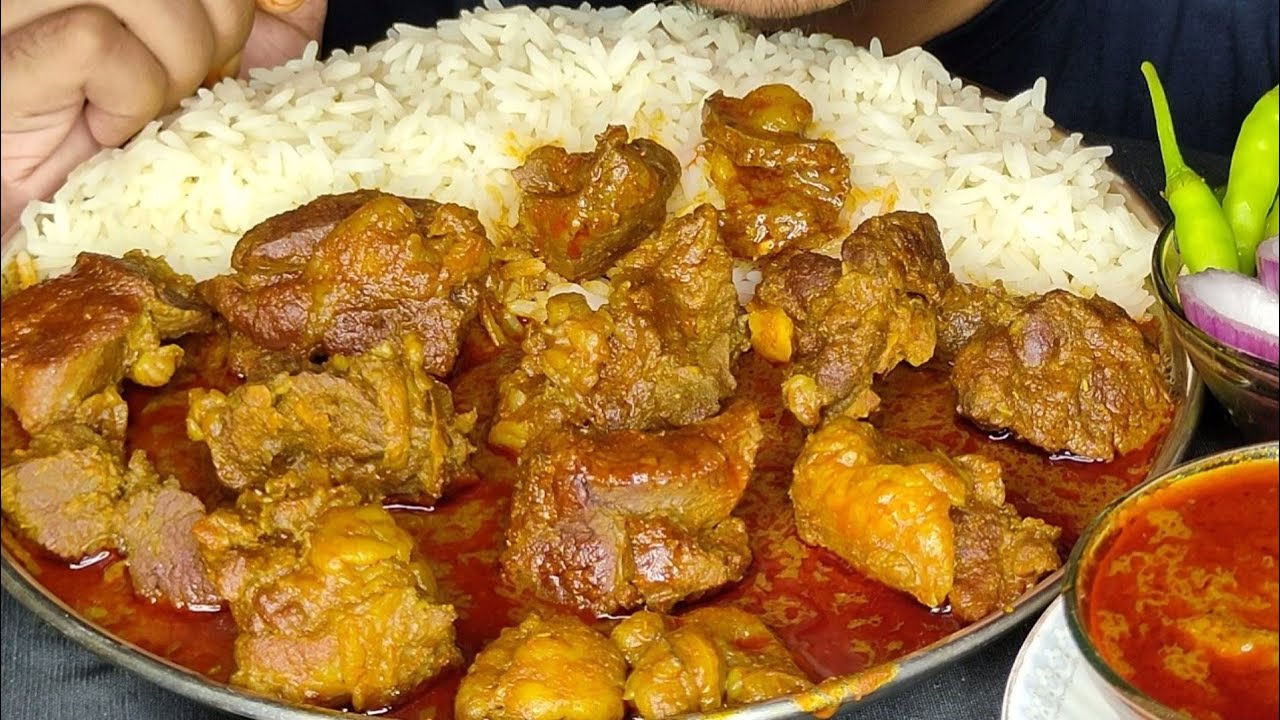 Rice mutton eating mutton eating challenge mutton eating asmr mutton ...