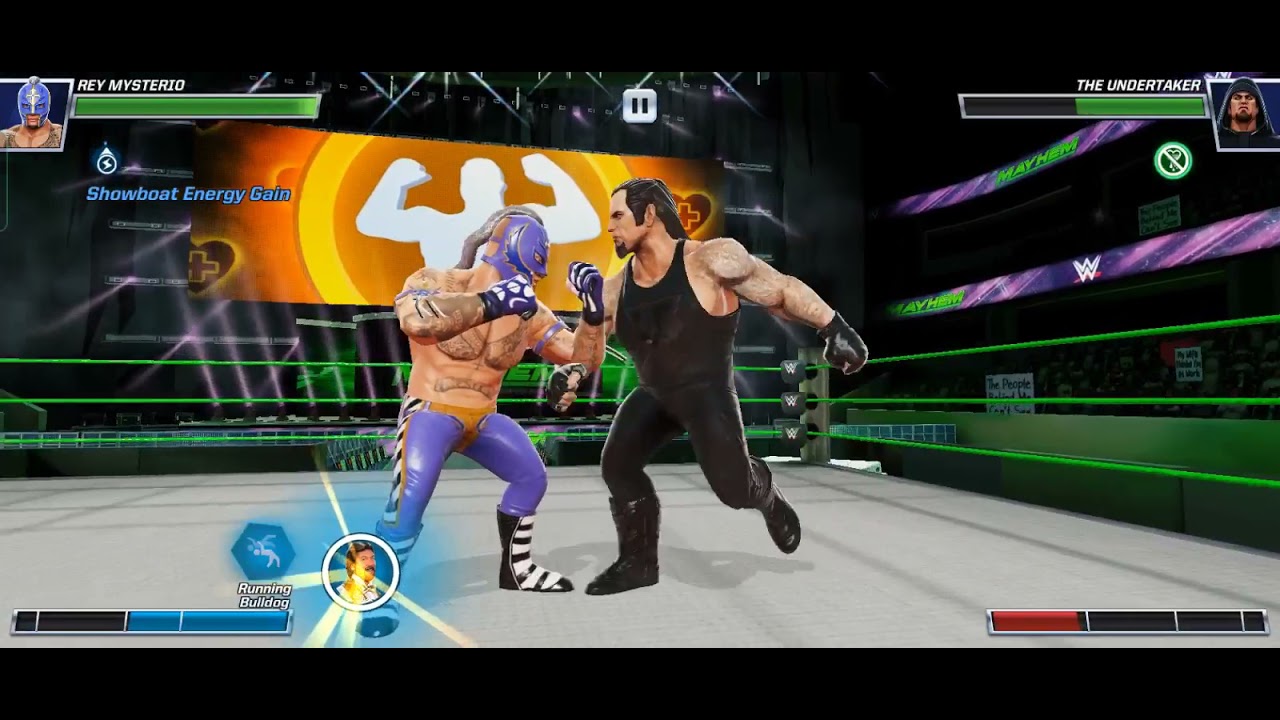 WWE MAYHEM showman Undertaker Challenge - YouTube