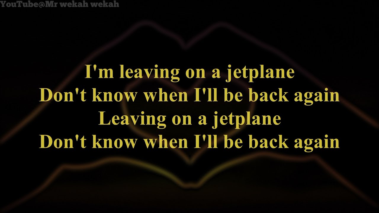 Sonia Spence - Jet Plane (lyrics) - YouTube