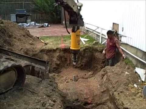 Helical Pile installation - YouTube