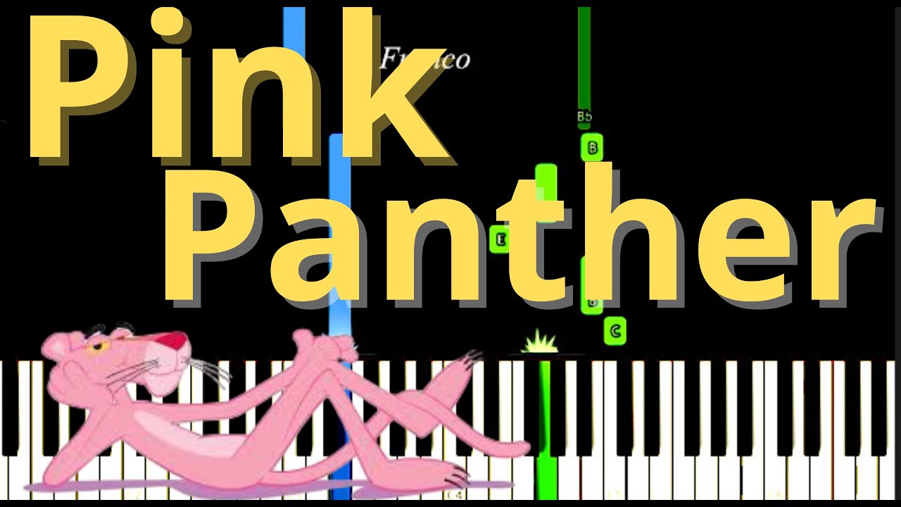 Pink Panther Easy Piano Tutorial - YouTube
