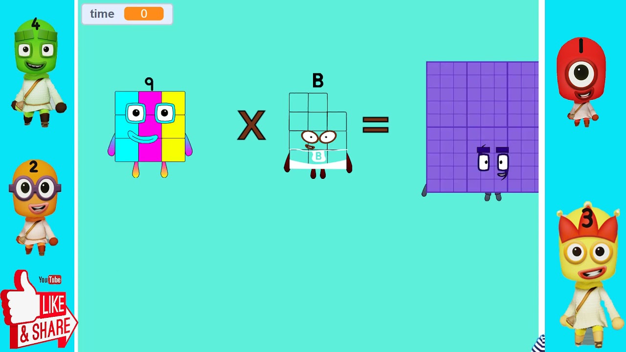 Numberblocks SuperBlocks Tsunami Tanner!Bib Times Tables | Short ...