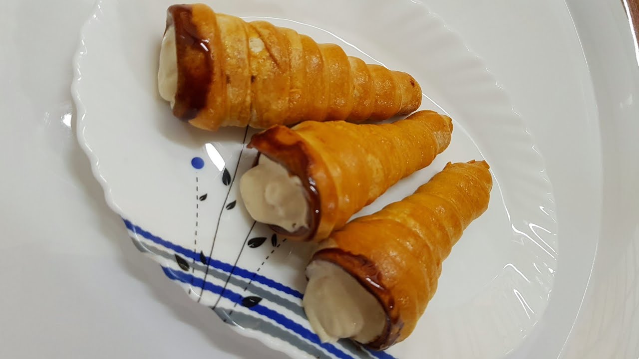CREAM ROLL RECIPE. CREAM ROLL RECIPE WITH PAPER CONE.Easy cream roll ...