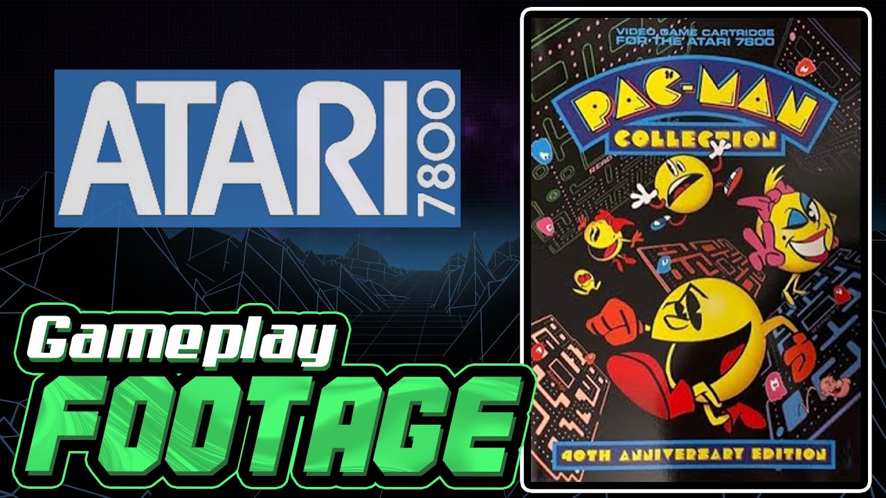 Pac Man Collection 40th Anniversary Edition Gameplay Footage for Atari ...