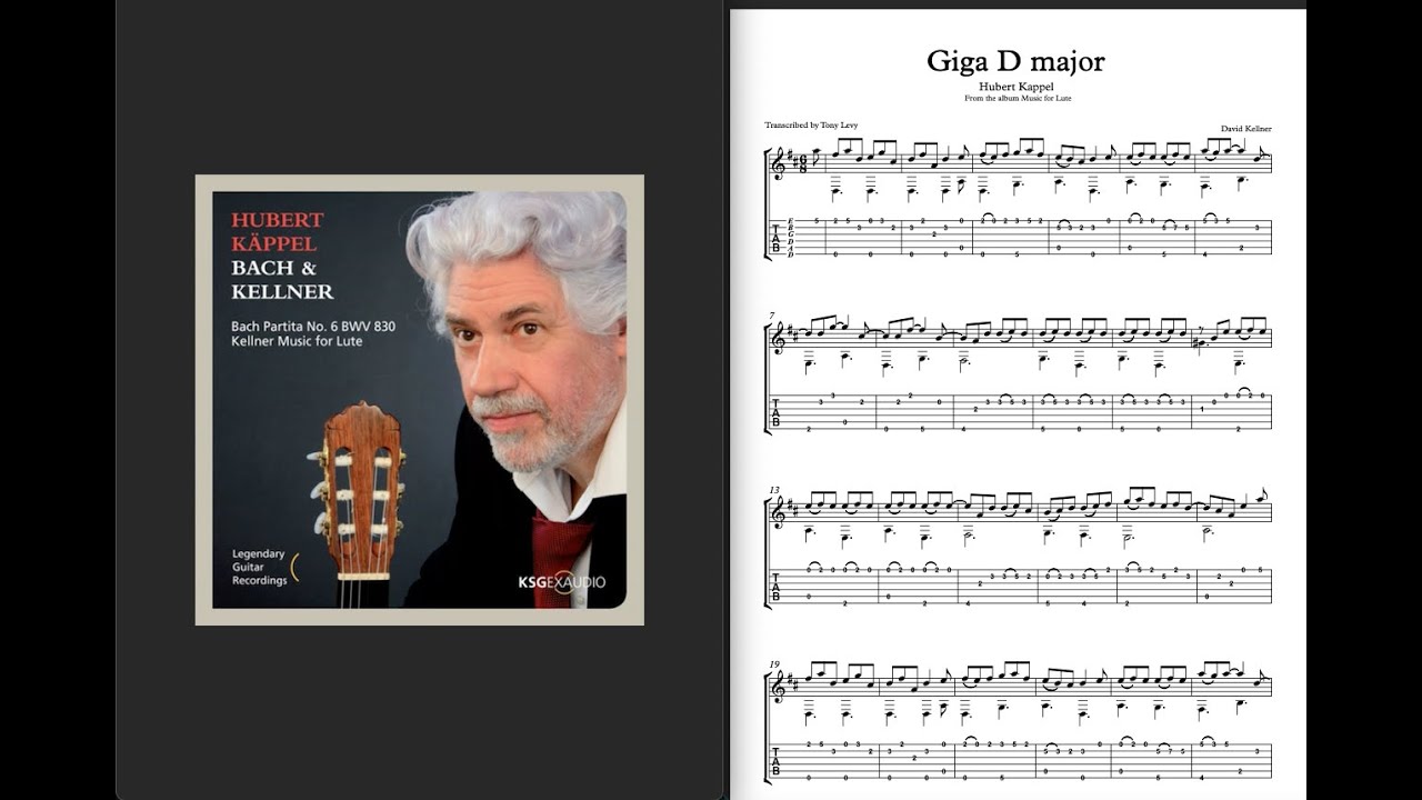 Gigue in D major David Kellner - Herbert Kappel (Transcription) - YouTube