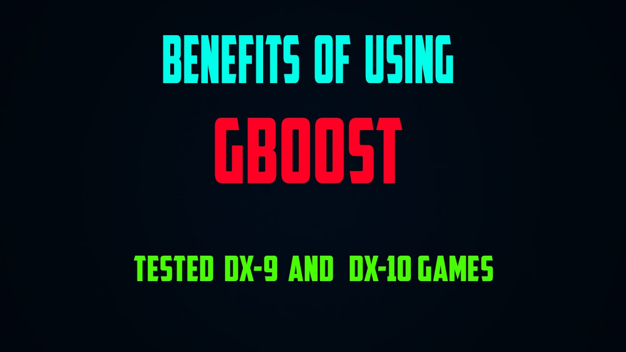 Benefits of Gboost in gaming!!! - YouTube