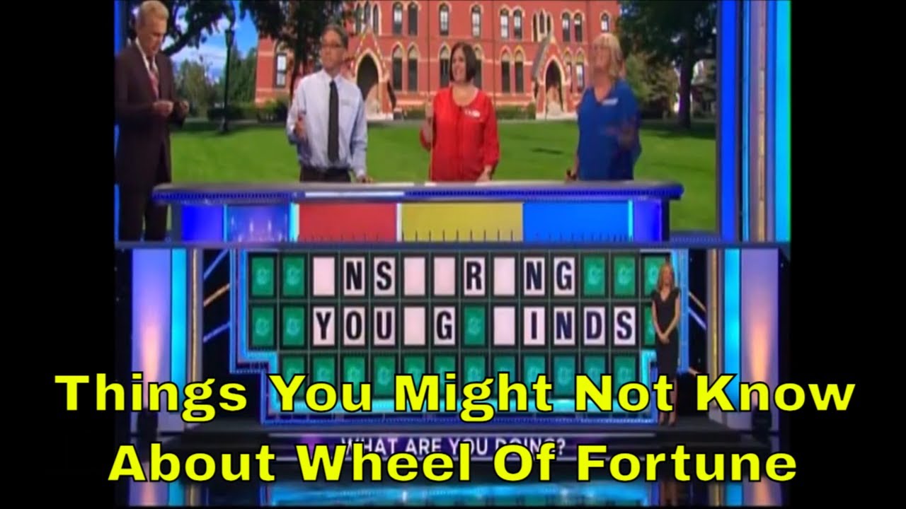 Things You Might Not Know About Wheel Of Fortune - YouTube