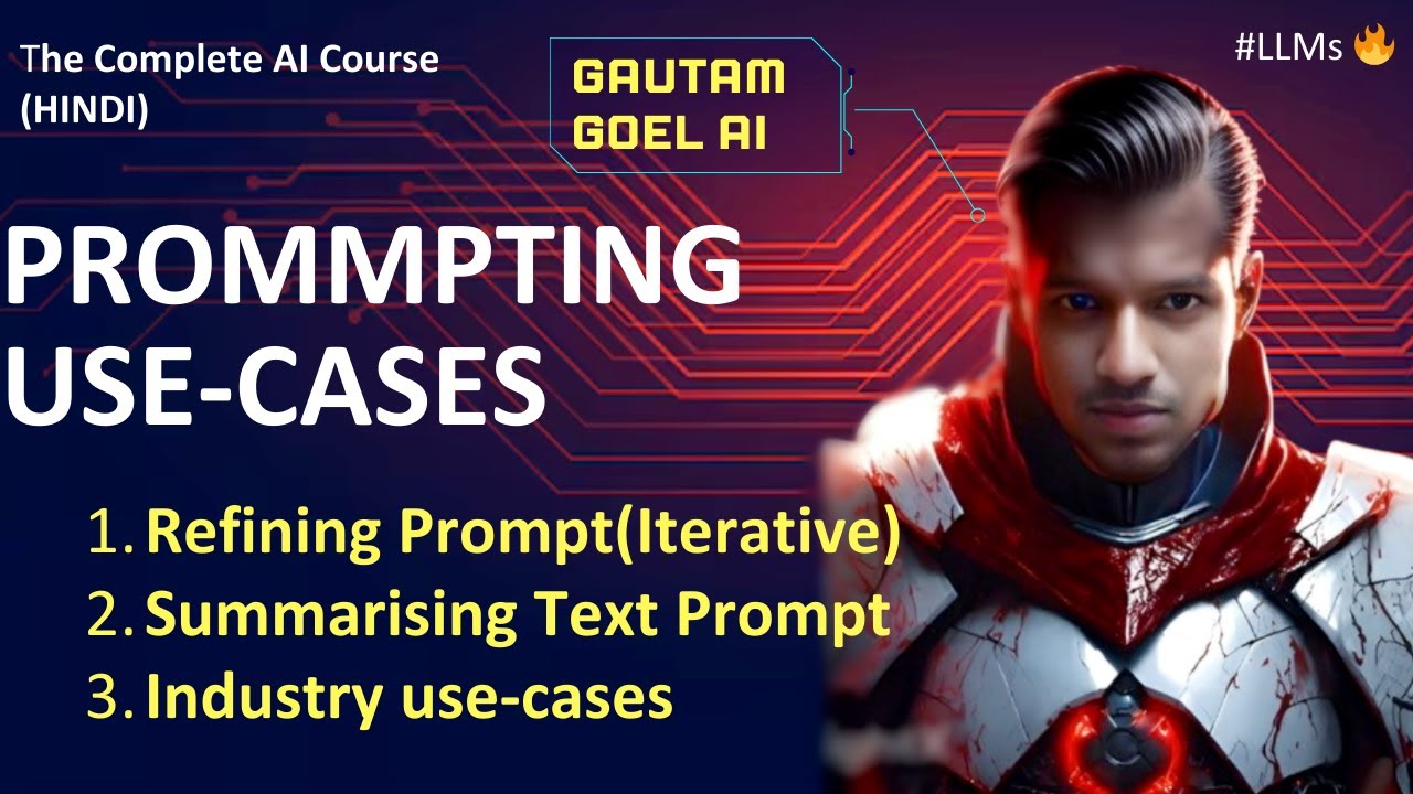 Prompting Use-Cases (Summarising and Refining Prompt) - YouTube