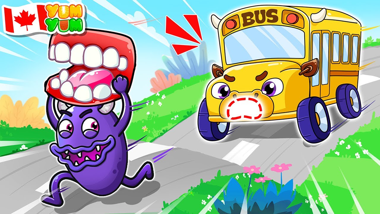 School Bus Lost Teeth Song 🚌🦷 | Bus Rules Song ️💚 Funny Bus Lost Color ...