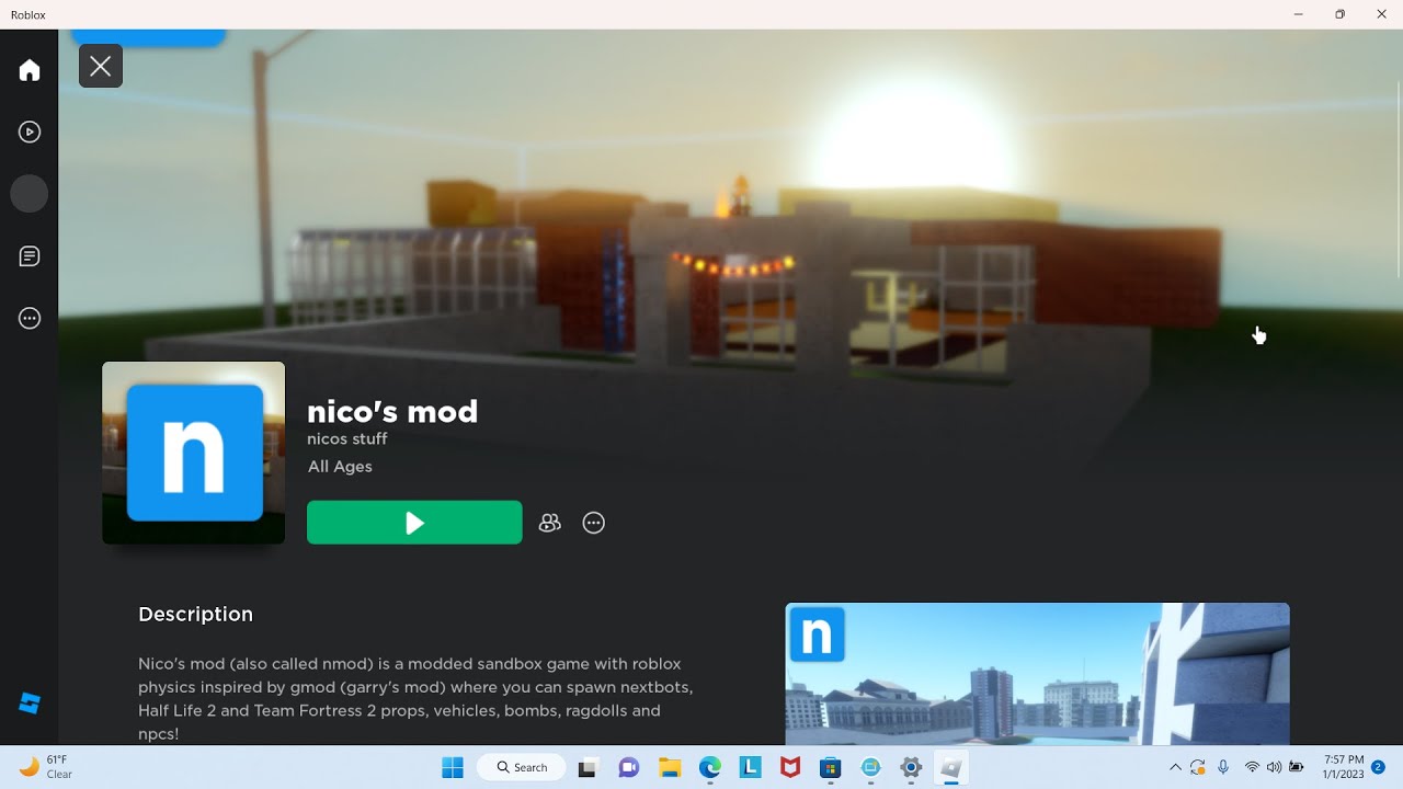 Part 1 of NEXT BOT MODE/ROBLOX/ - YouTube