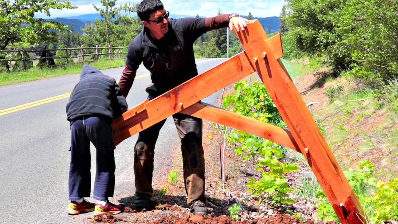 Timber Framed Mailbox Completed - YouTube
