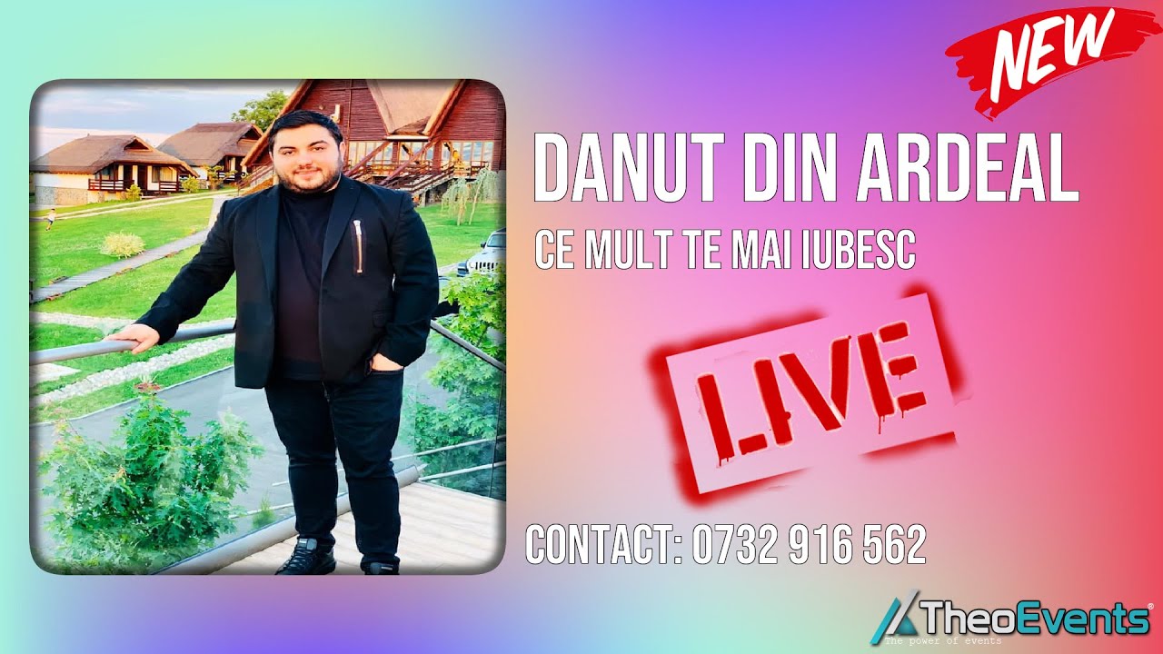 Danut din Ardeal Ce mult te mai iubesc NEW LIVE 2023 - YouTube