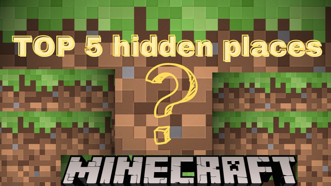 TOP 5 HIDDEN PLACES IN VILLAGE MINECRAFT GAMEPLAY. - YouTube