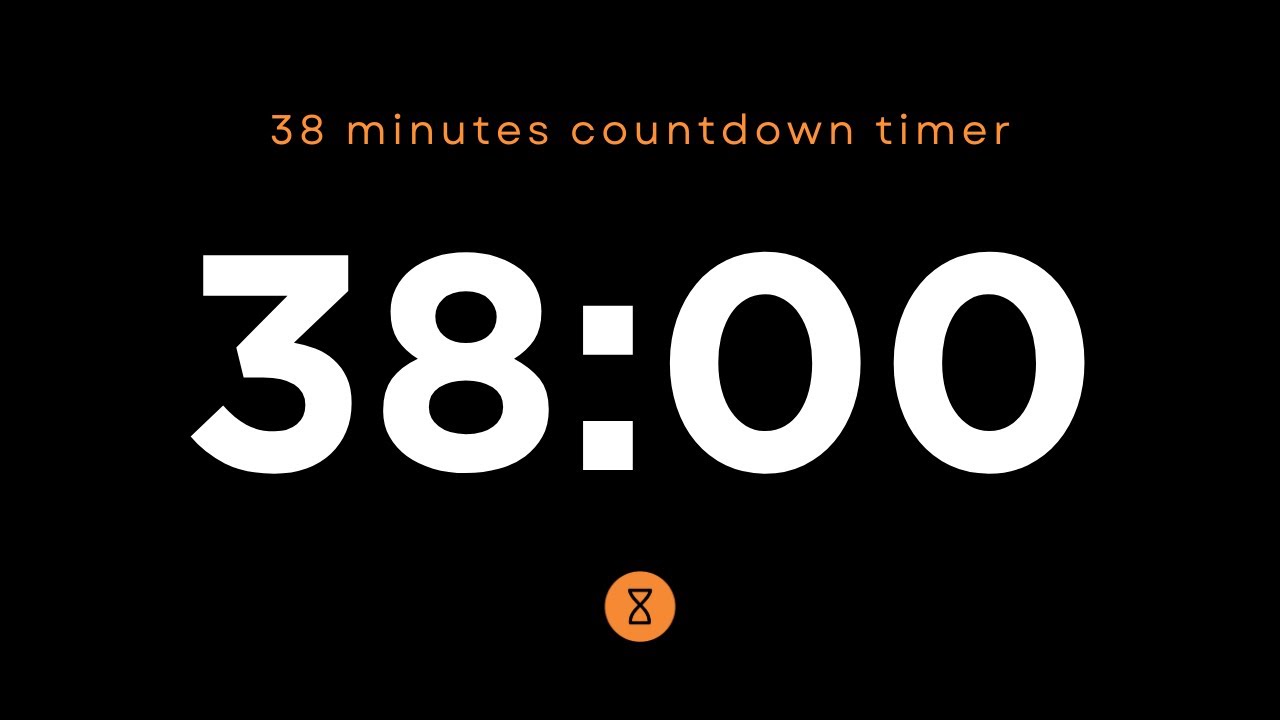 38 Minute Countdown Timer ⏳ - YouTube