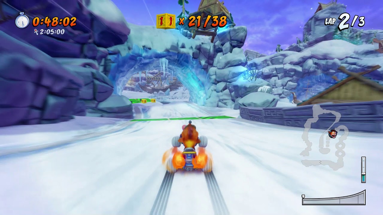 Crash Team Racing "Nitro Fueled": Polar Pass (Relic Race) [1080 HD ...