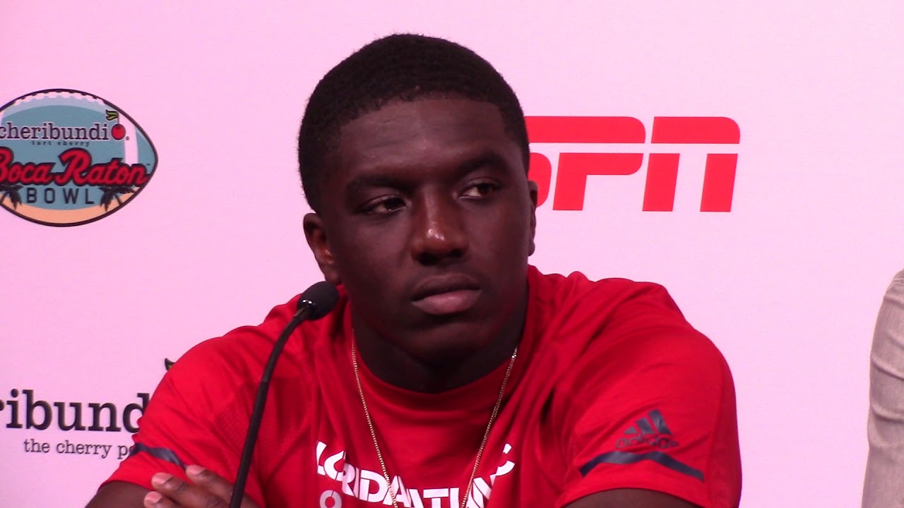 Boca Raton Bowl - Devin Singletary, Jason Driskel, Azee Al-Shaair Press ...