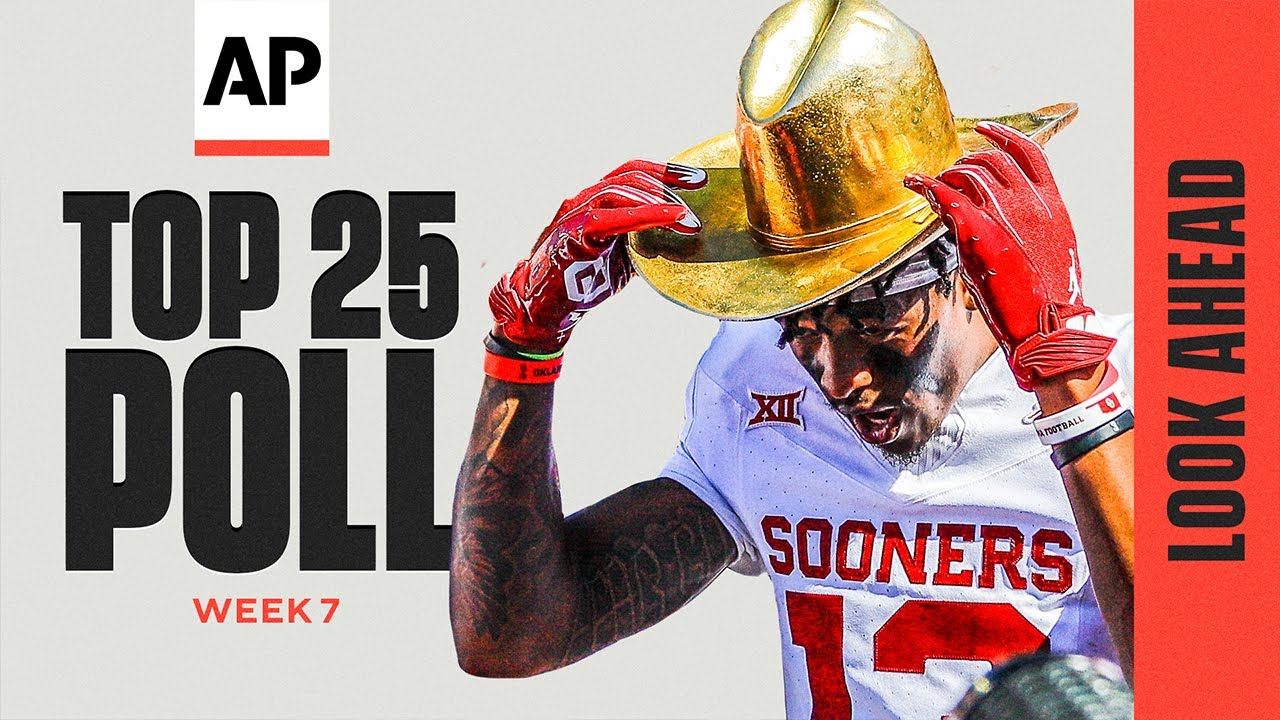 Week 7 AP Top 25 Poll Projections: Oklahoma RISING Into Top 5 + Notre ...