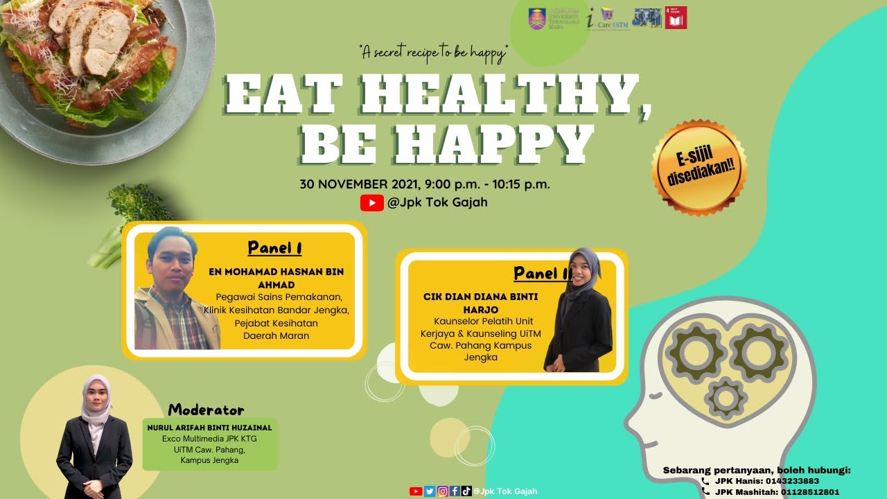 "EAT HEALTHY, BE HAPPY" A Secret Recipe To Be Happy. - YouTube