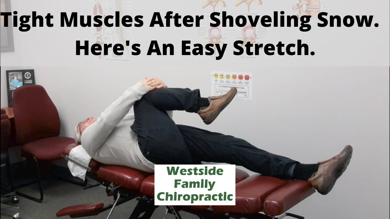 Tight Muscles After Shoveling Snow. Here's An Easy Stretch. - YouTube