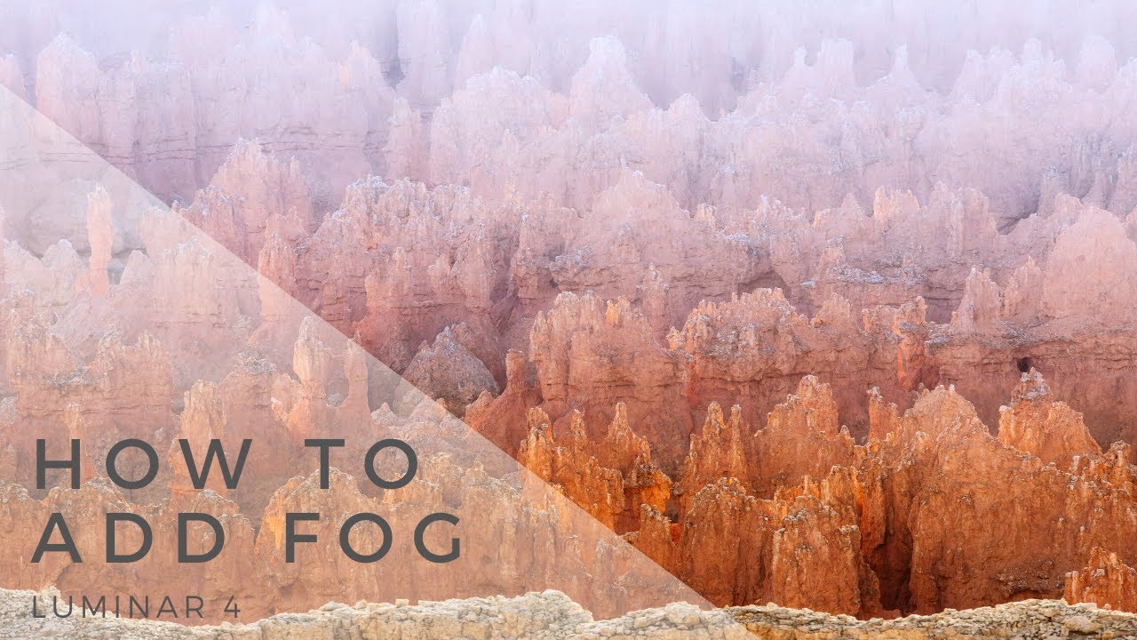 How to add fog and create a stylised landscape with Luminar - YouTube