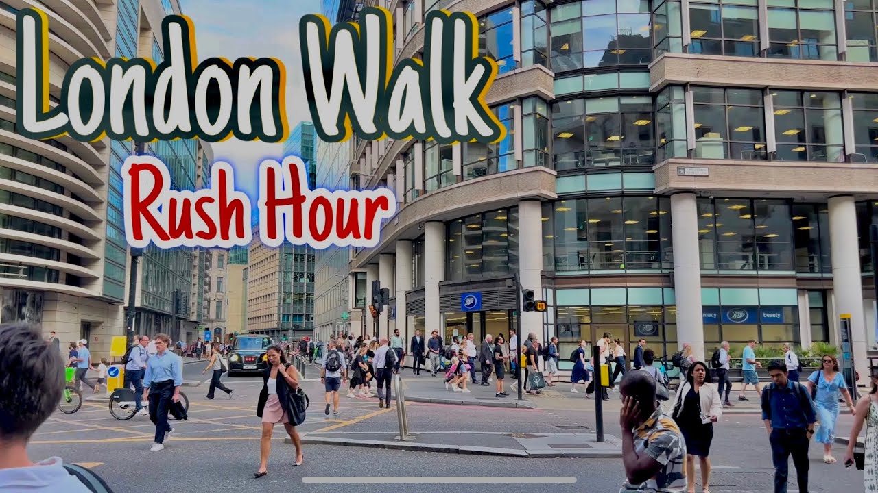 Busy London Streets After Office Hours || London Bridge To Bank Station ...
